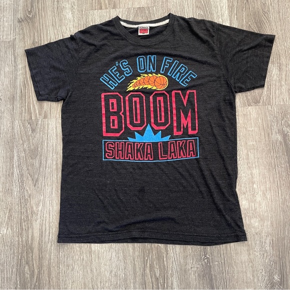 HOMAGE | Shirts | Homage Hes On Fire Nba Jam T Shirt Boom Shaka Laka ...